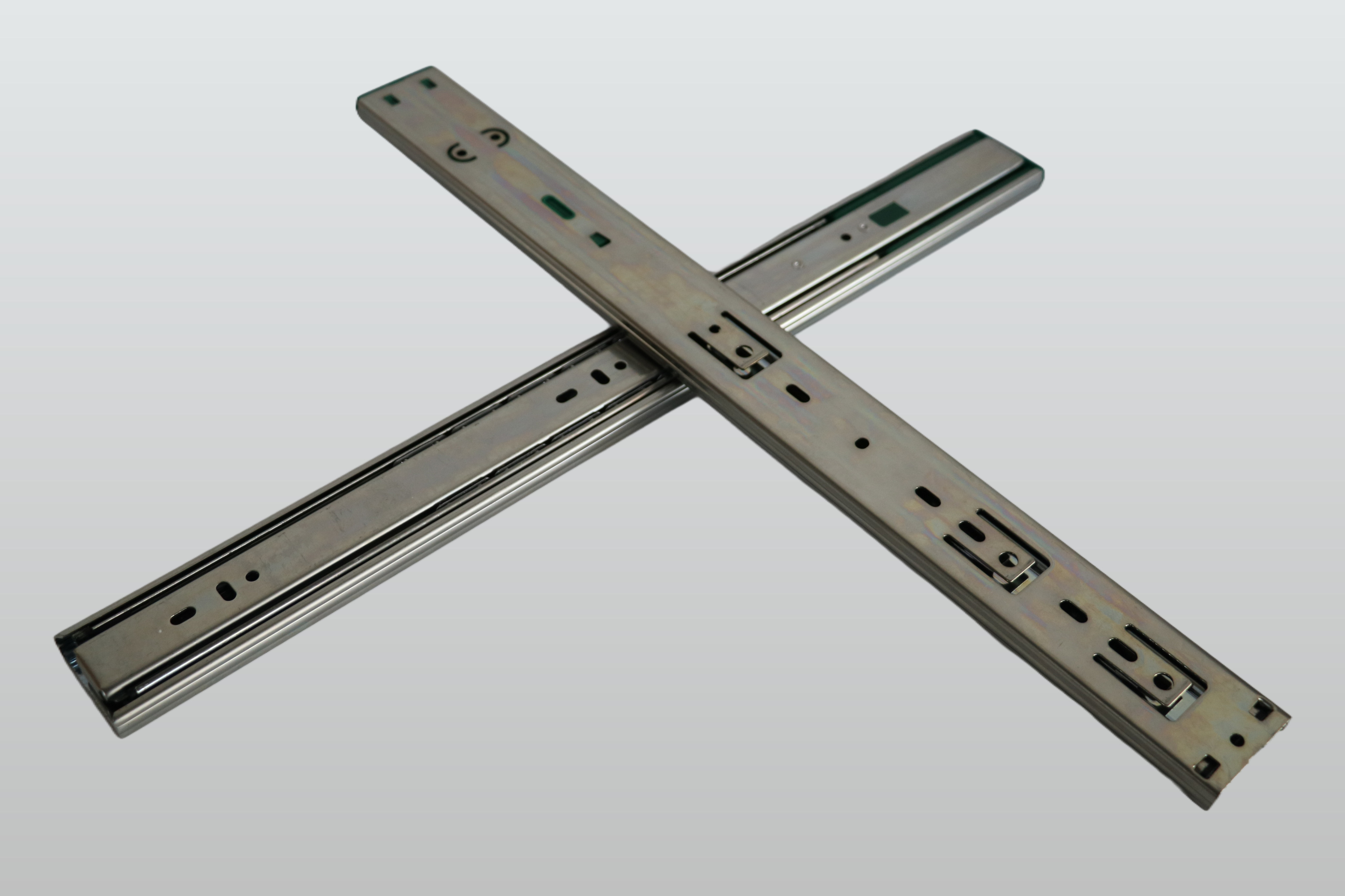 45mm green buffer steel ball slide rail - 佛山市顺德区雅拉蒂五金制品有限公司